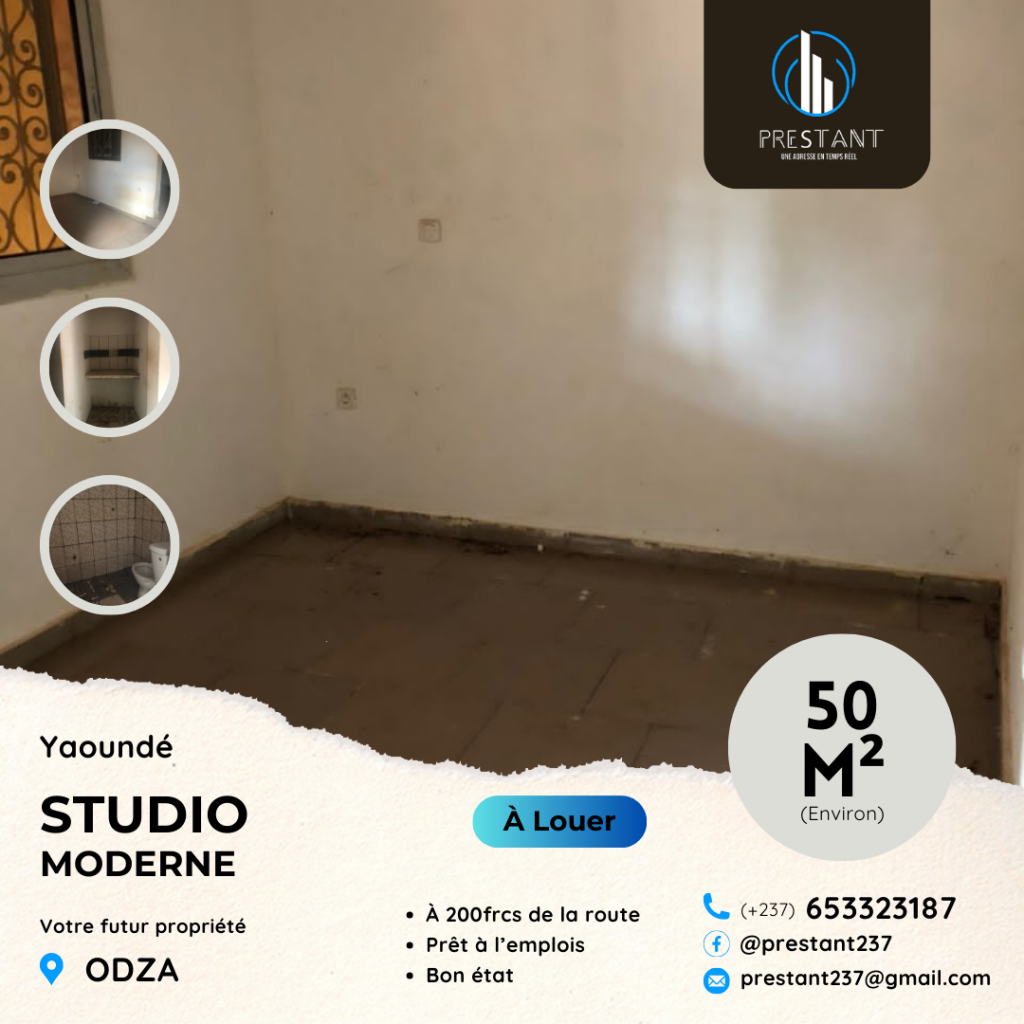 Petit Studio Moderne pour les Jongleurs à Odza - HOMECM Annonces Immobilier Cameroun