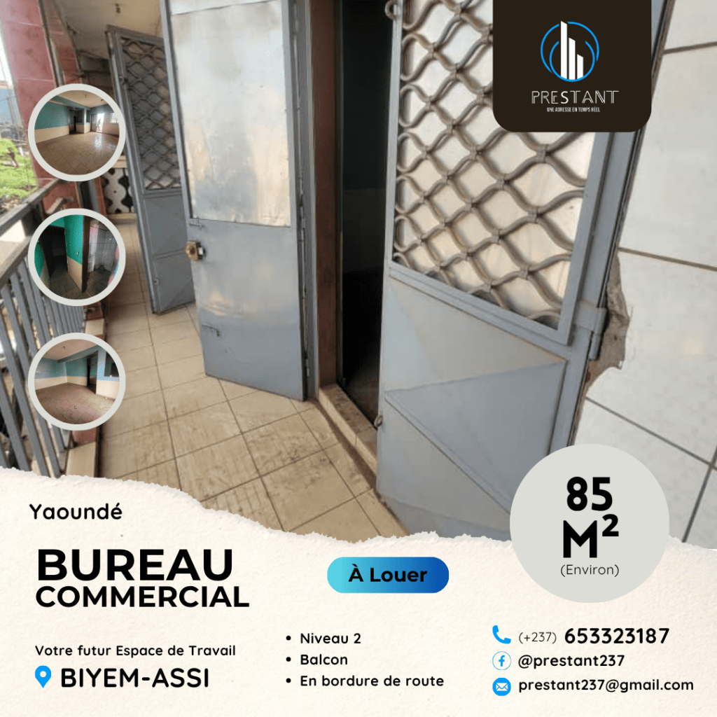 Bureau A louer biyemassi - HOMECM Annonces Immobilier Cameroun
