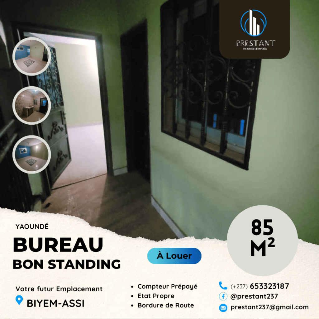 Bureau A louer Biyem assi - HOMECM Annonces Immobilier Cameroun
